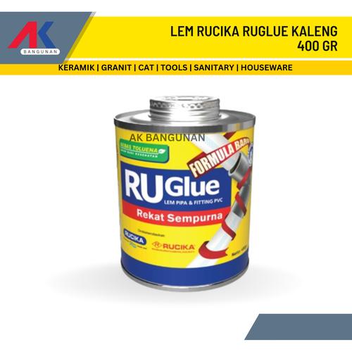 Jual Lem Rucika Ruglue Kaleng 400 Gram / Lem Pipa Fitting PVC - Kota ...