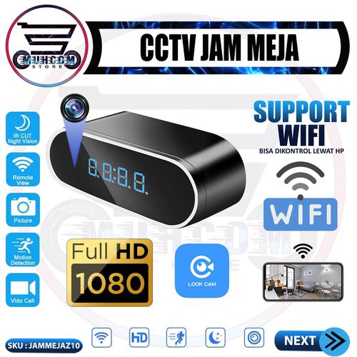 Promo Spy IP Clock Camera Jam Meja Z10 Wifi Kamera Pengintai CCTV Mini ...