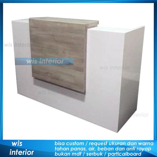 Jual Meja Receptionis Minimalis HPL Kayu Multiplek Tebal 18ML ...