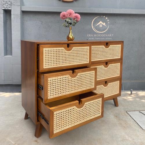 Jual drawer cabinet laci 6 kayu jati solid scandinavian - Kab. Jepara ...