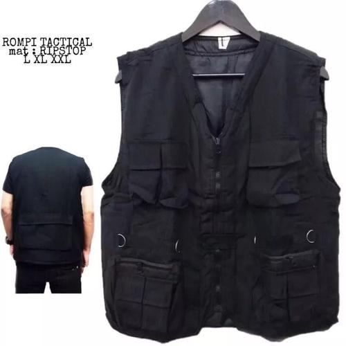 Jual Rompi Lapangan Tactical Pdl Outdoor - Hitam, M - Kab. Bandung ...