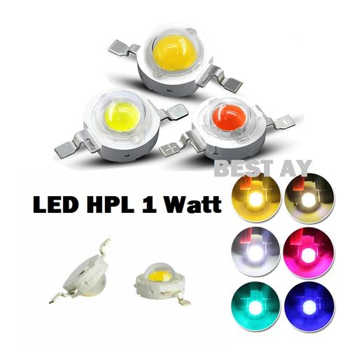 Jual Lampu LED HPL 1W 1 Watt High Power Chip Lamp Super Bright - Putih ...