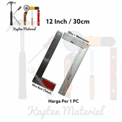 Jual Penggaris Ukur Sudut | Siku Tukang 30CM Alat Ukur Meteran Pasekon ...