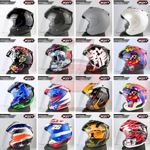 Jual HELM SCOTT VZ RAM 2022 / HELM ALA ALA *RAI/ HELM HALF FACE PART II ...