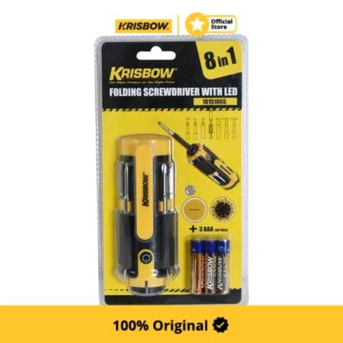 Jual Krisbow folding screwdriver 8 in 1 with Led - Kota Semarang ...