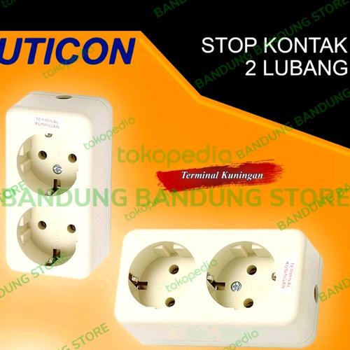 Jual UTICON ST-128 ST128 16A 250V STOPKONTAK STOP KONTAK 2L OB ST128 ...