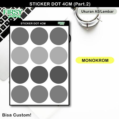 Jual Sticker Dot Warna 4CM, Label Polos Colorful, Stiker Bulat, Bisa ...