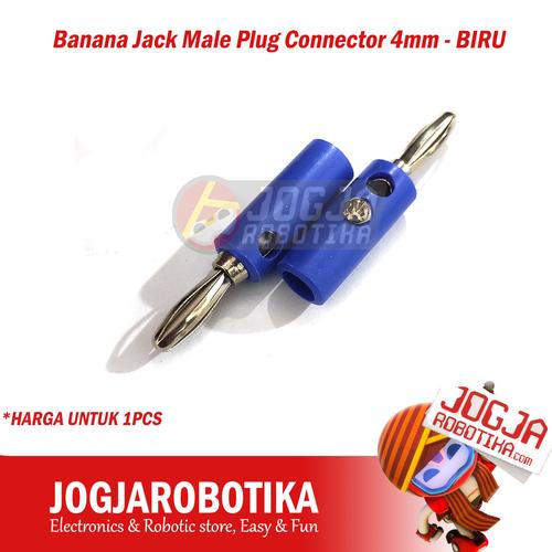 Jual Banana Jack Male Plug Connector 4mm - BIRU - Kab. Sleman ...