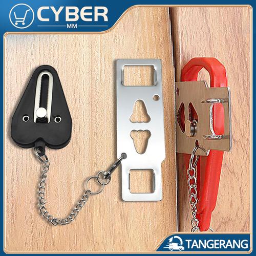 Jual Portable Door Lock Gesper Selop Pintu Grendel Kunci Tambahan ...