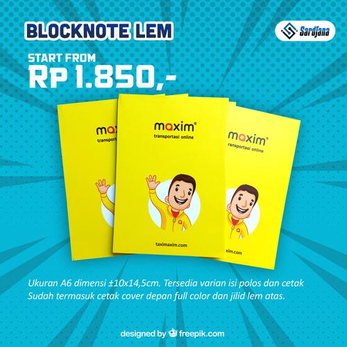 Jual Blocknote / Notebook / Notes A6 Lem Souvenir Event dan Seminar ...