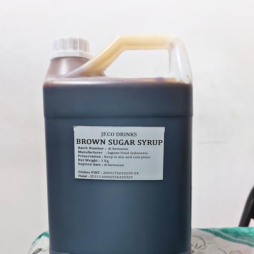 Jual BROWN SUGAR SYRUP 3 KG SIRUP MINUMAN SEPERTI MIXUE WEDRINK AICHA ...