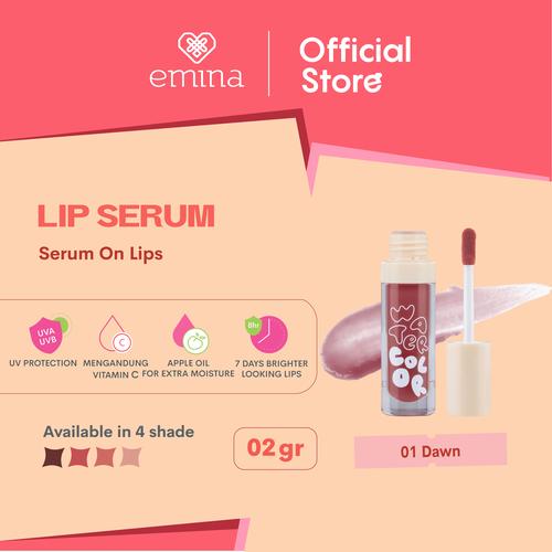 Promo Emina Watercolor Lip Serum - Serum Bibir Mencerahkan dalam 7 Hari ...