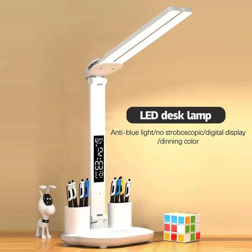 Promo Lampu Meja Belajar Cahaya 3 Warna Adjustable LED Table Desk Lamp ...