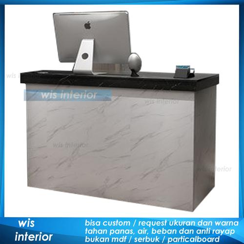 Jual MEJA INFORMASI TAMU CASHIER DESK RESEPSIONIS KANTOR - CUSTOM ...