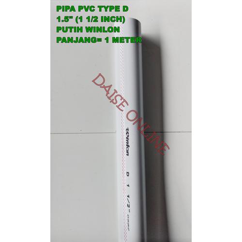 Jual PIPA PVC 1 1/2 INCH PANJANG 1 METER PUTIH WINLON - Kab. Sidoarjo ...
