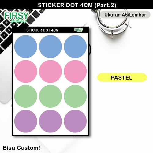 Jual Sticker Dot Warna 4CM, Label Polos Colorful, Stiker Bulat, Bisa ...