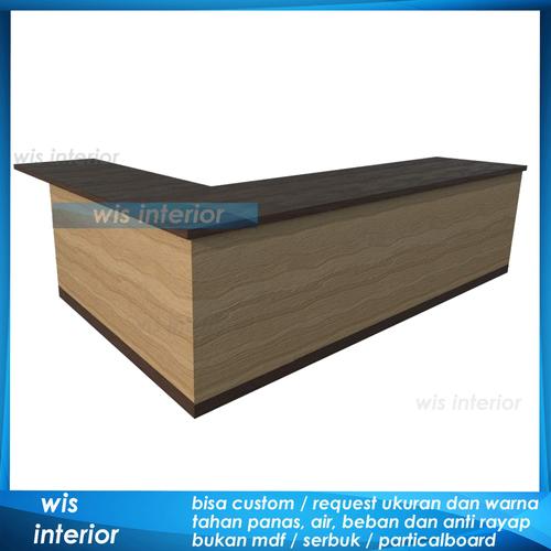 Jual MEJA KERJA PANJANG RESEPSIONIS BENTUK L - CUSTOM UKURAN - Kab ...