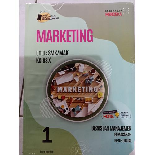 Jual Kurikulum Merdeka Buku Produktif SMK Marketing Kelas X - Kab ...
