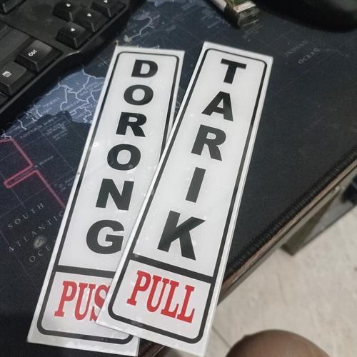 Jual TANDA PINTU TARIK / DORONG / GESER ( AKRILIK / STIKER ) - 03 ...