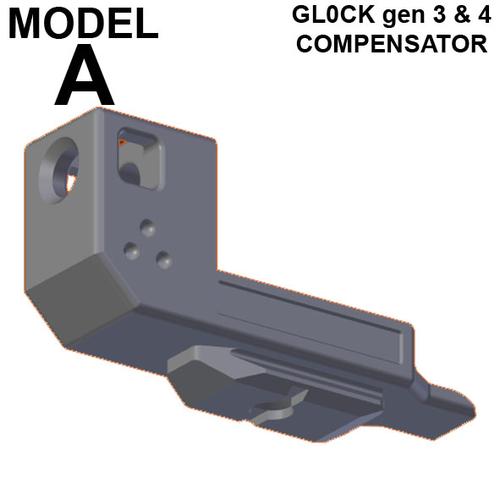 Jual GBB GBBR KJW WE G17 G34 G18C Comp Compensator 3D Plastik Hitam ...