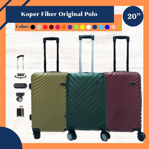 Jual Koper 20 inch fiber murah Polo Twin koper kabin tas travel - Merah ...