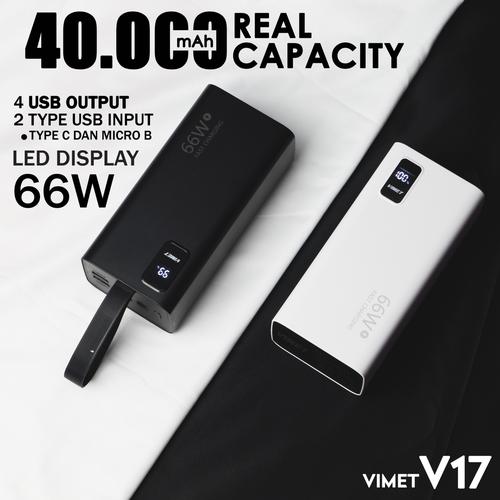 Jual V17 Powerbank Super Jumbo 66 WATT Original 40000 mAH FAST Charging ...