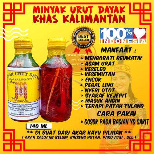 Jual Minyak Urut Dayak Obat Gosok Kulit untuk Patah Tulang, Keseleo ...