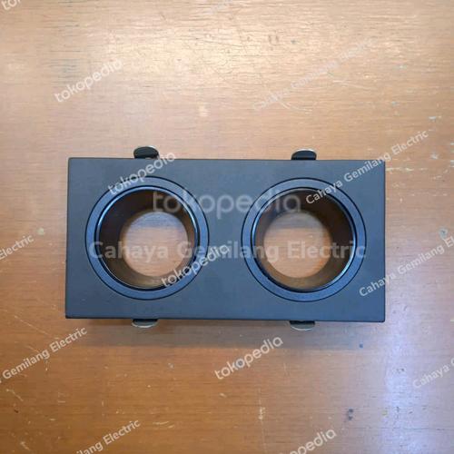 Jual kap mr16 moscatta terra 2gang isi2 isi 2 lampu led halogen hitam spot - Putih - Jakarta ...