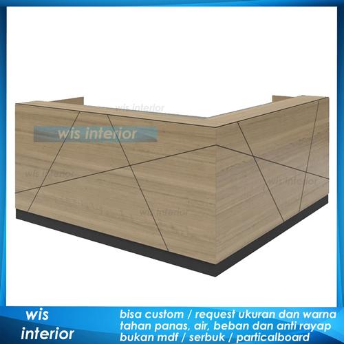 Jual MEJA RESEPSIONIS BENTUK L UNTUK TERIMA TAMU RESEPSIONIS - 240CM ...