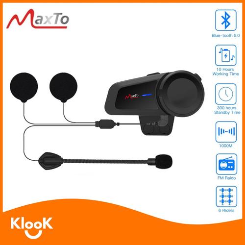 Jual Maxto M2 Bluetooth Radio FM Intercom Helm 6 Rider Alt EJEAS Q7 V6 ...