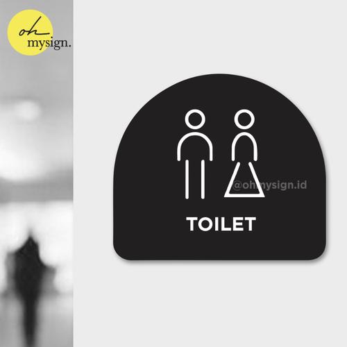 Jual Sign Board Akrilik Toilet Papan Acrylic Signage Tempel - Arch ...