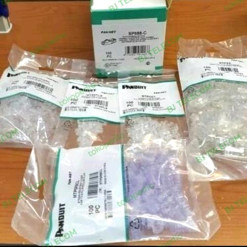 Jual konektor RJ 45 cat 6 panduit ecer, panduit rj45 cat 6 original ...