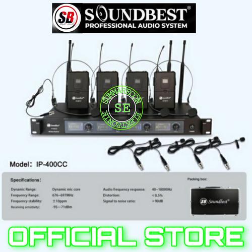 Jual mic wireless clip on headset original ip 400 mic wireless original ...