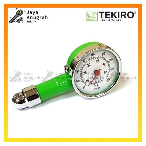 Jual Alat Ukur Tekanan Angin Ban Tekiro Bulat 60 psi / Pengukur Angin ...