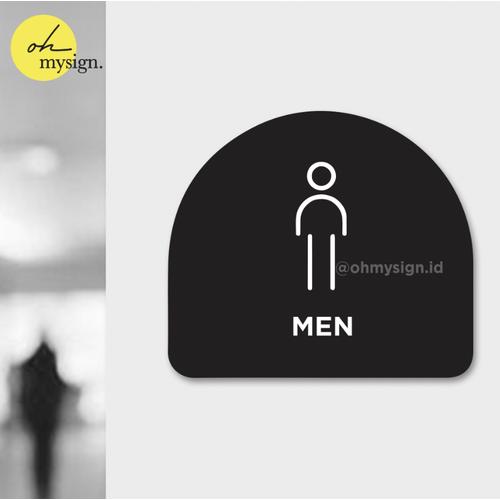 Jual Sign Board Akrilik Toilet Men Papan Acrylic Signage Tempel - Ink ...