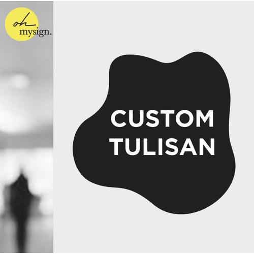 Jual Custom Tulisan Sign Board Akrilik Papan Acrylic Signage Tempel Ink ...