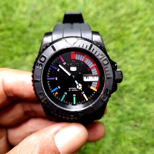 Jual SEIKO MOD rally dial seikolex BLACK CASE PVD SKX SRPD NH35 ...