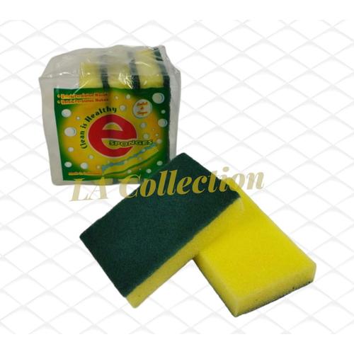 Jual Sponge Kuning Cuci Piring 2 Sisi / Spons Busa Kuning - Jakarta ...