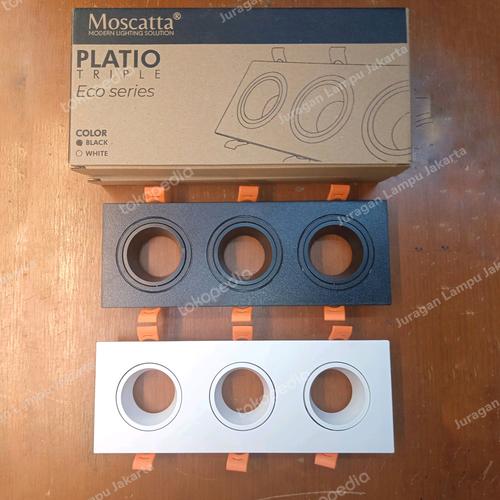 Jual KAP DOWNLIGHT MR16 3 GANG MOSCATTA PLATIO / KAP LAMPU MR16 3GANG - Putih - Jakarta Pusat ...