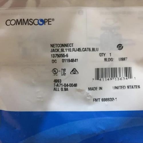 Jual MODULAR COMMSCOPE CAT 6 BIRU ORIGINAL MODULAR JACK CAT 6 COMMSCOPE ...