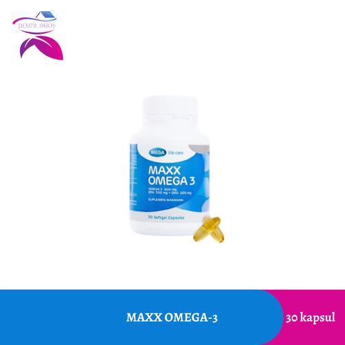 Jual Mega We Care Maxx Omega 3 Isi 30 Kapsul Lunak / Kesehatan Jantung ...