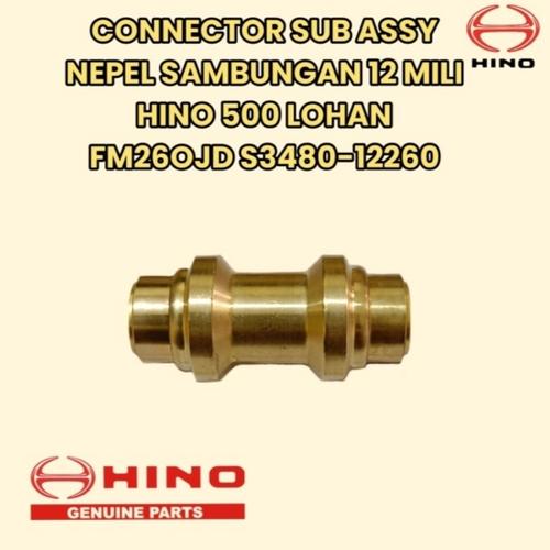 Jual CONNECTOR SUB ASSY S3480-12250 NEPEL SAMBUNGAN 12MM HINO 500 ...