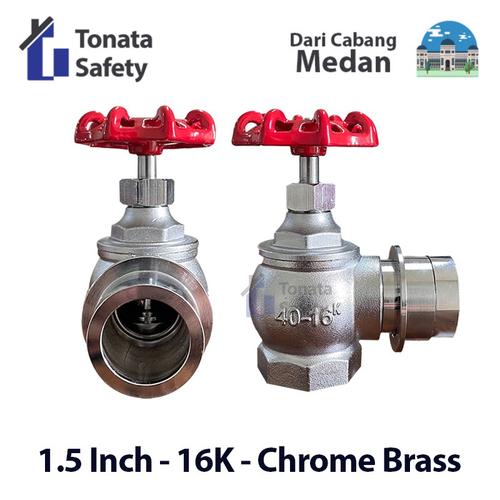 Promo Hydrant Valve 1.5" Krom Kuningan / Brass Chrome 16K Machino ...