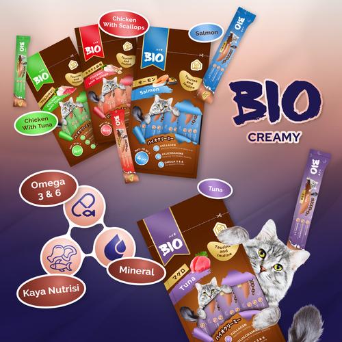 Jual Bio Creamy 60gr isi 4 - Snack Kucing Bio Liquid Mirip Meo Liquid ...