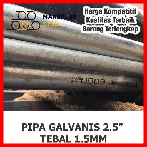Jual PIPA GALVANIS 2,5” / 2,5 inch tbl 1,5mm 6 meter - Full Berkualitas ...