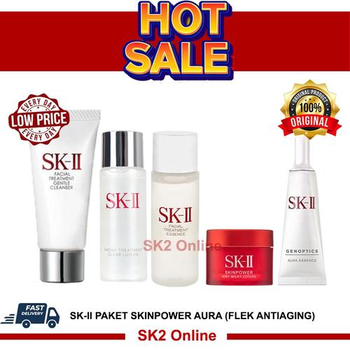 Jual SK-II/SK2/SKII PAKET SKINPOWER AURA (FLEK/NODA ANTIAGING ...