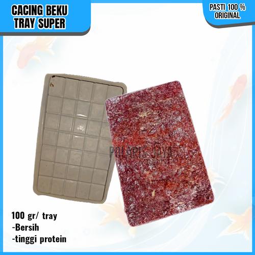 Jual CACING BEKU CABEK BLOODWORM CACING DARAH TRAY SUPER 1KG - Kab ...
