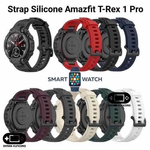 Jual Strap Silicone Amazfit T-Rex 1 PRO Silicon Tali Karet TRex T Rex ...