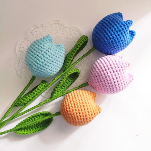 Jual Tangkai bunga rajut Tulip tipe 1 (bunga buket) - Jakarta Barat ...