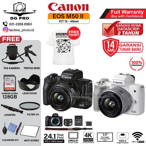 Jual Canon EOS M50 II Kit 15-45MM GARANSI RESMI M 50 MARK 2 MIRRORLESS ...
